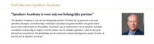 Paul Iske - | exclusief management en boekingen | spreker Speakers Academy